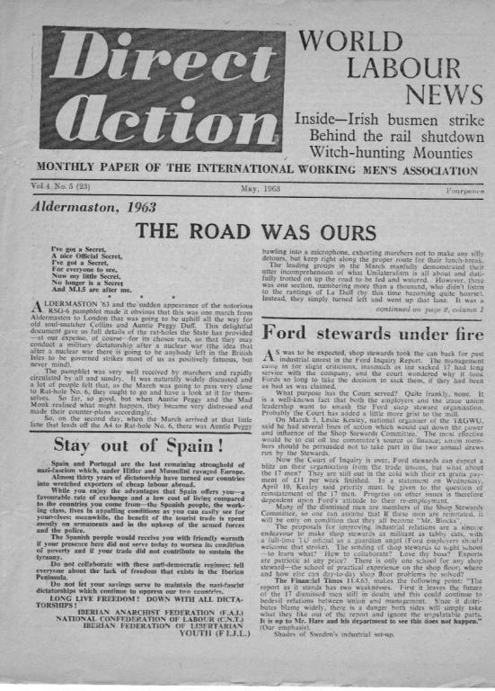 Direct Action (SWF): Vol 4 #05 (23) May 1963 | libcom.org